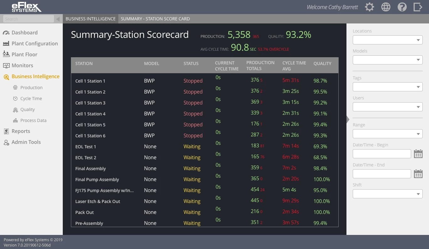 eFlex Systems | Roadmap Mockups - Business Intelligence - John Gnotek ...